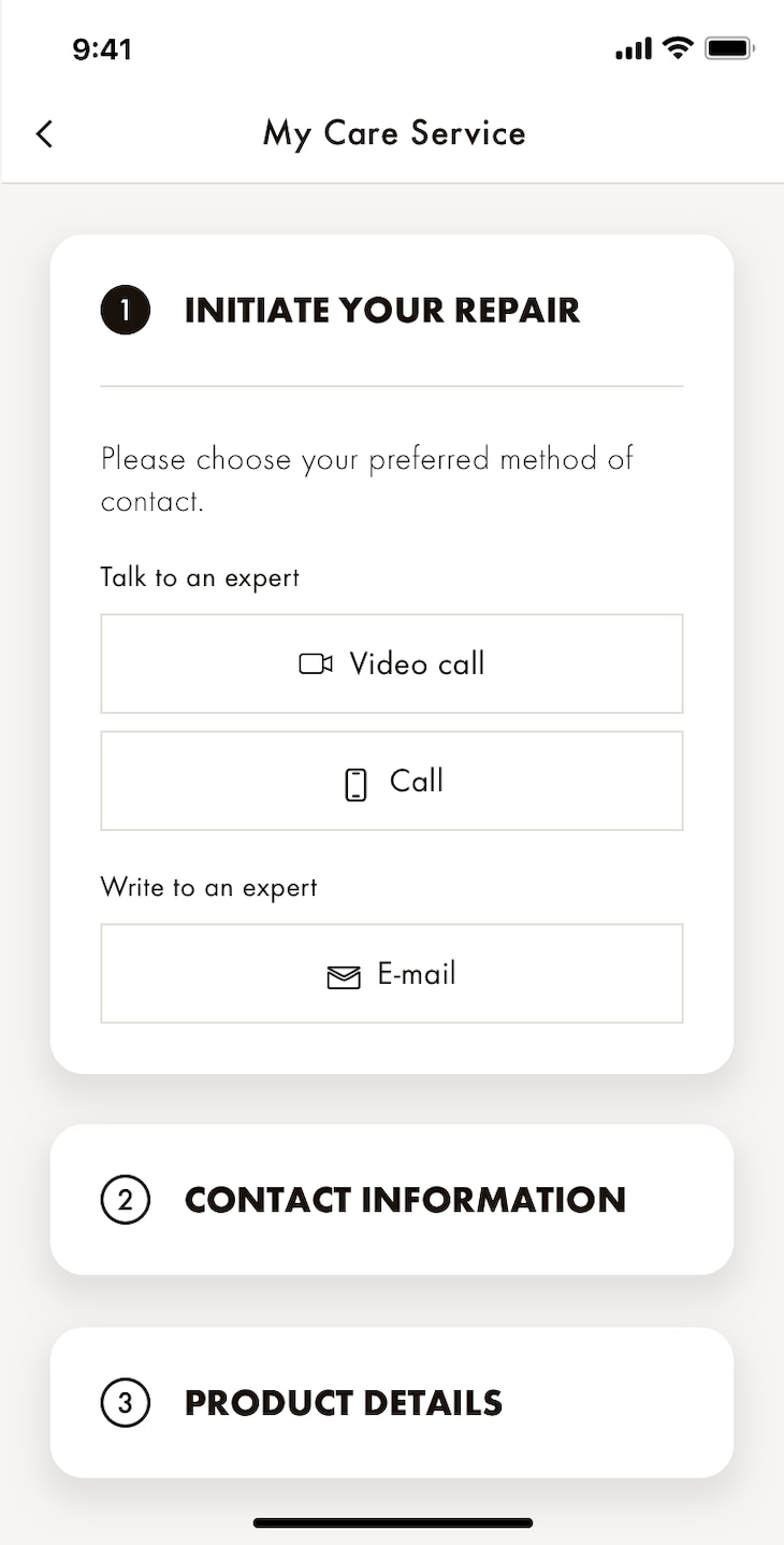 Repair Service Online | LOUIS VUITTON